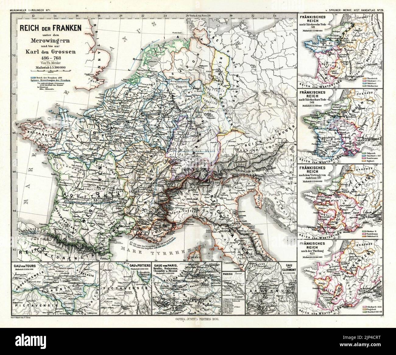 The Frankish kingdom under the Merovingians up to the time of ...