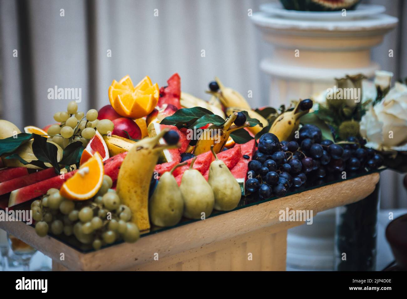 A close-up shot of fruits in a vase Stock Photo - Alamy