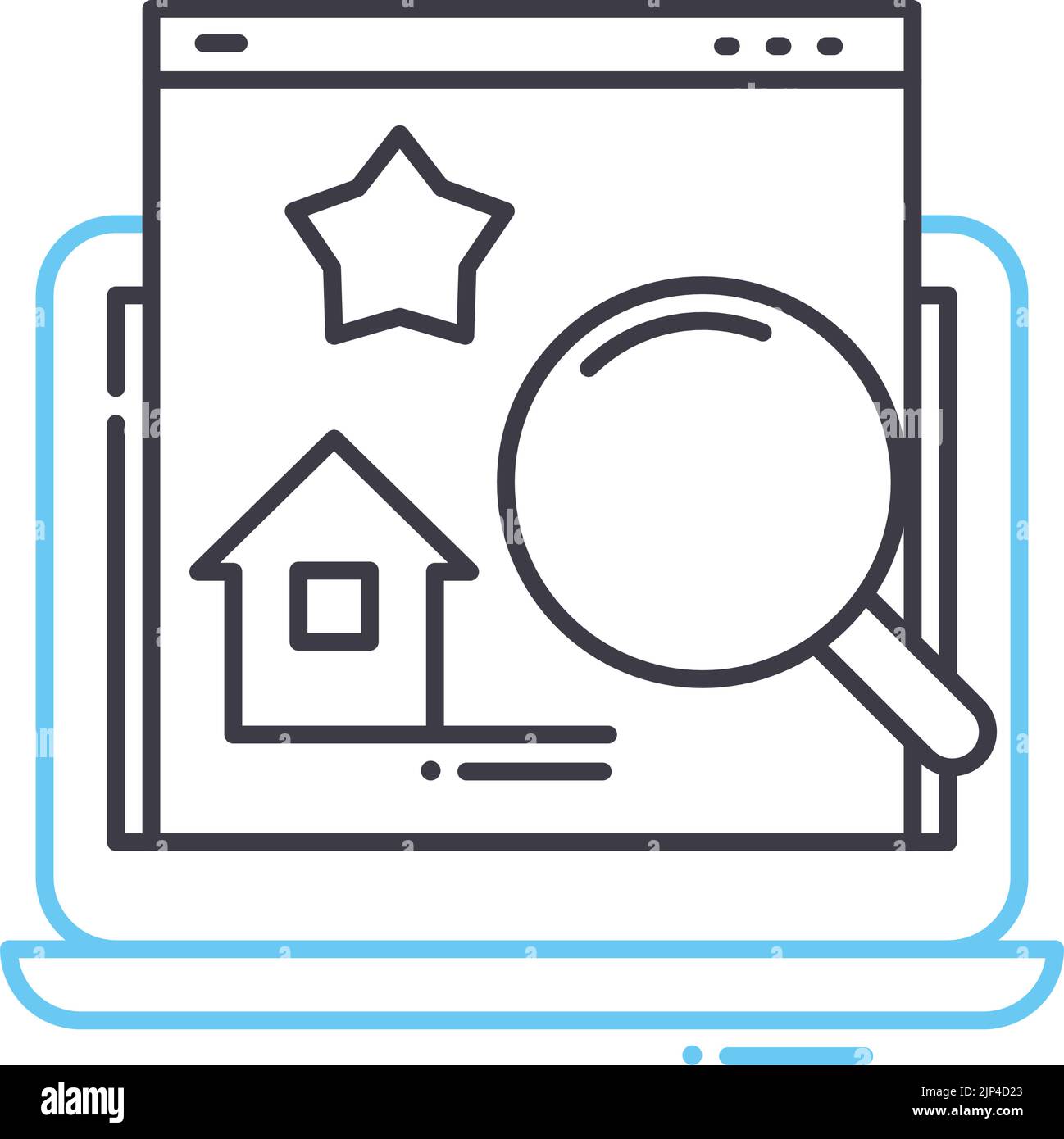 Best Proposal Line Icon Outline Symbol Vector Illustration Concept