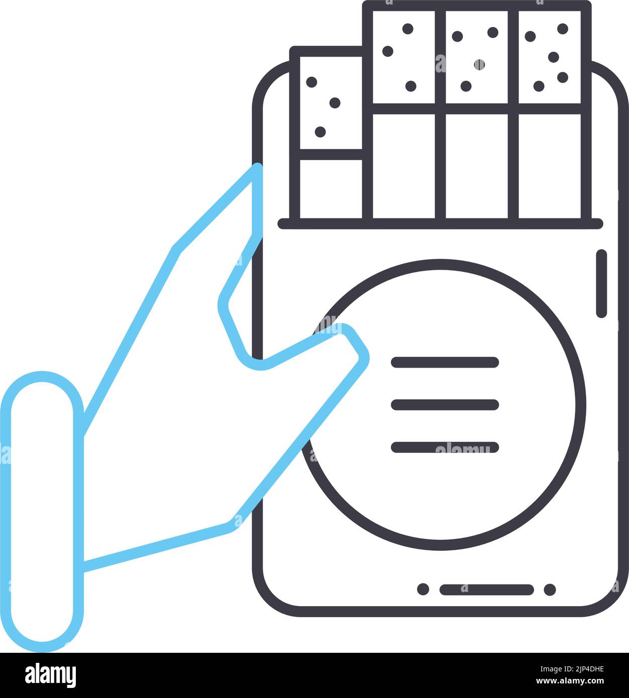 addiction line icon, outline symbol, vector illustration, concept sign ...