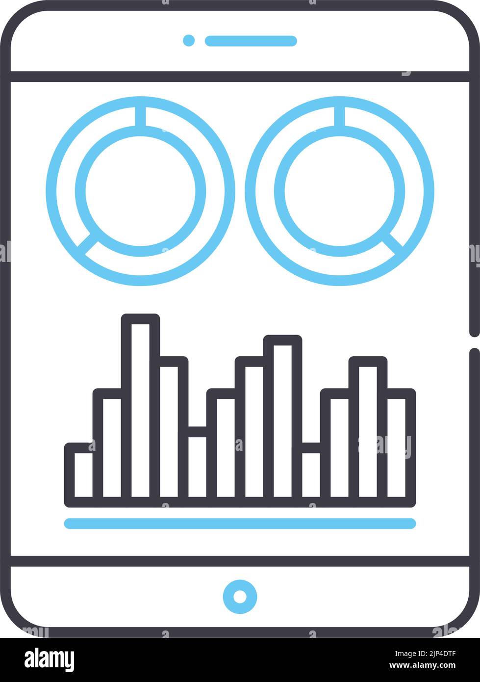 business conditions line icon, outline symbol, vector illustration ...
