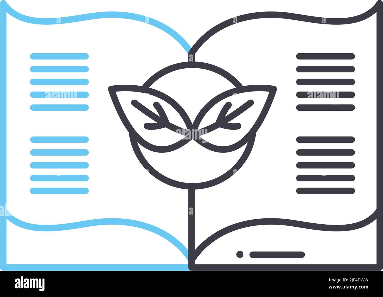 alternative medicine course line icon, outline symbol, vector ...