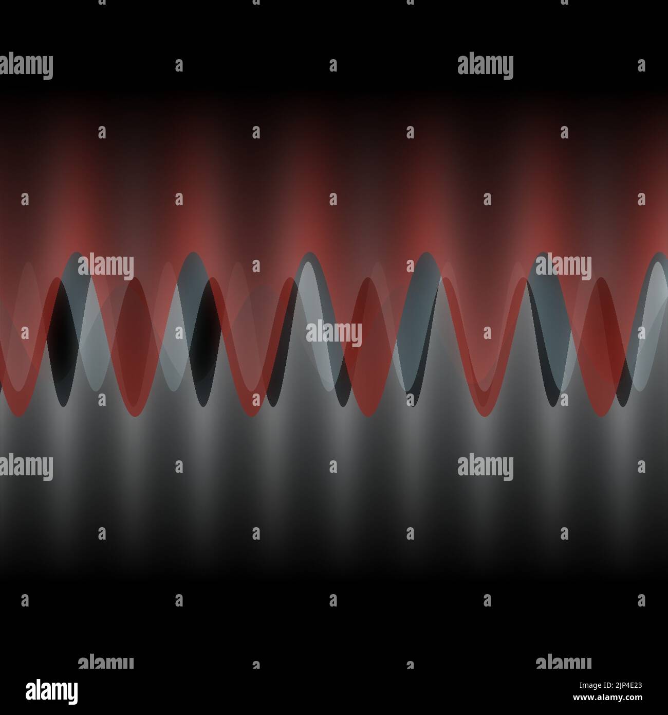 Illustration of multiple waves oscillating or overlapping by many small ...