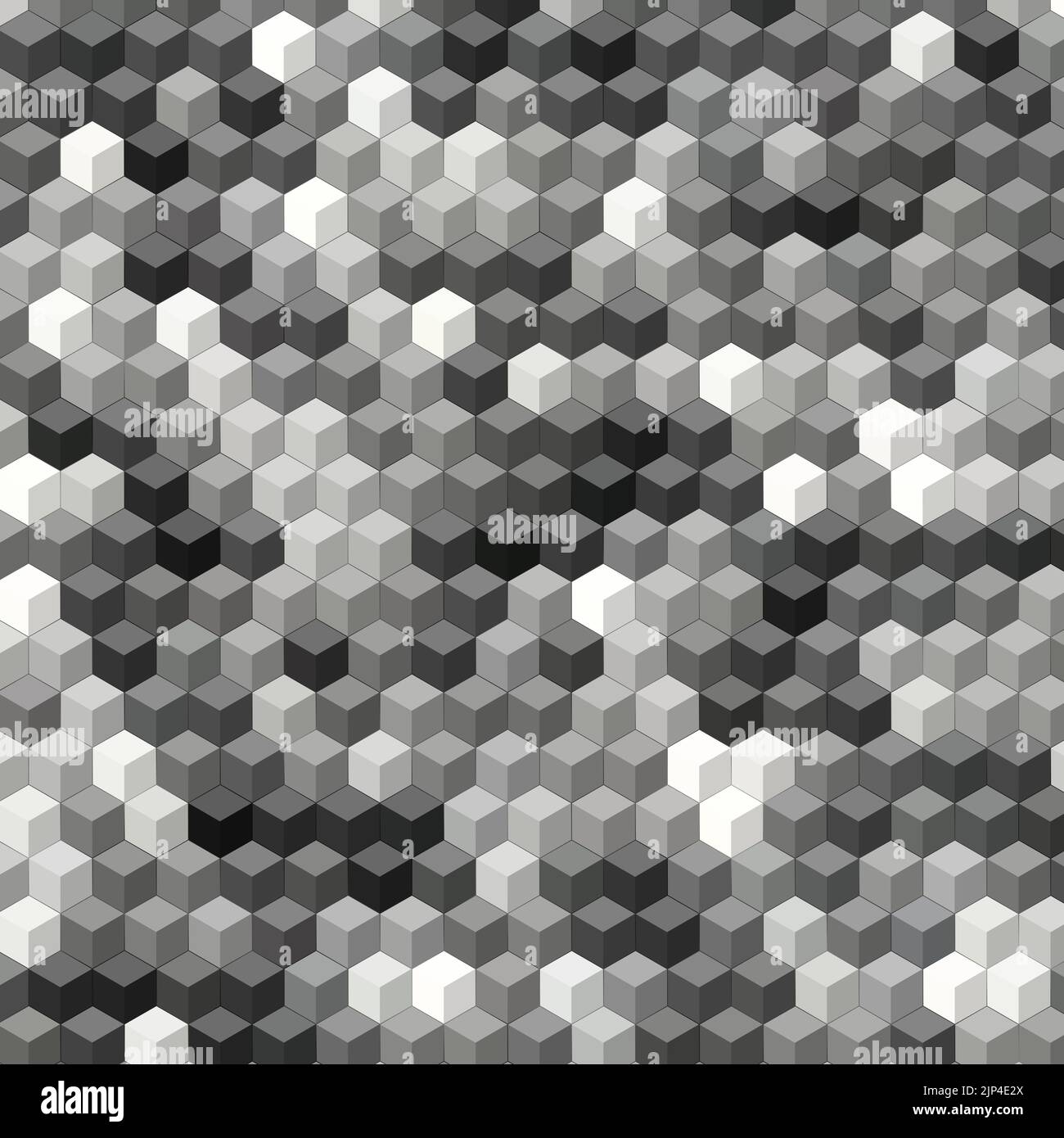 Illustration Of Colorful Isometric 3d Cube With Abstract Multicolor Pattern Background Wallpaper