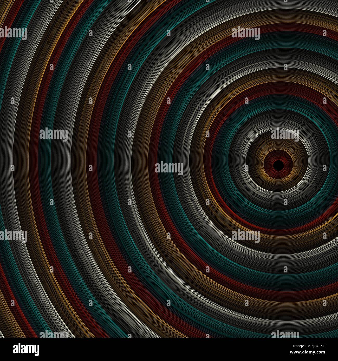 abstract different size metal rings and circle stripes colorful Spiral ...