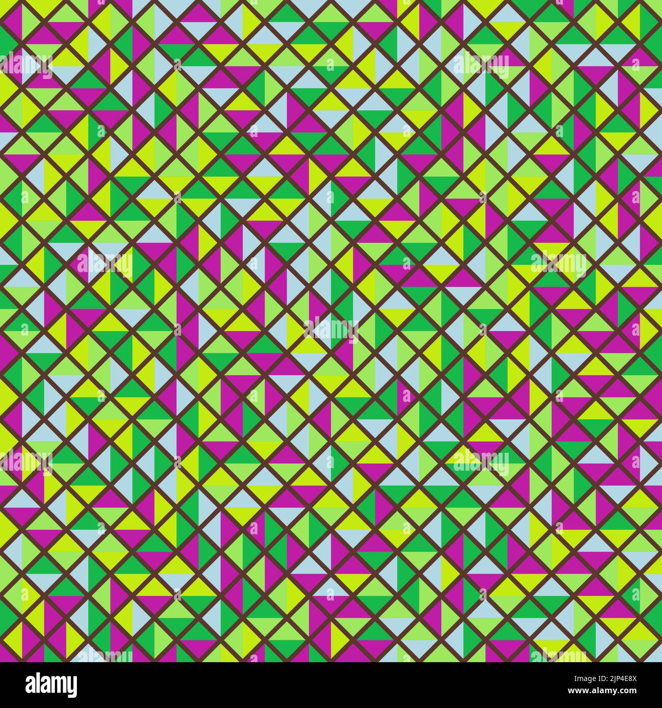 Colorised Rhombuses tiles tessellation pattern illustration Stock ...