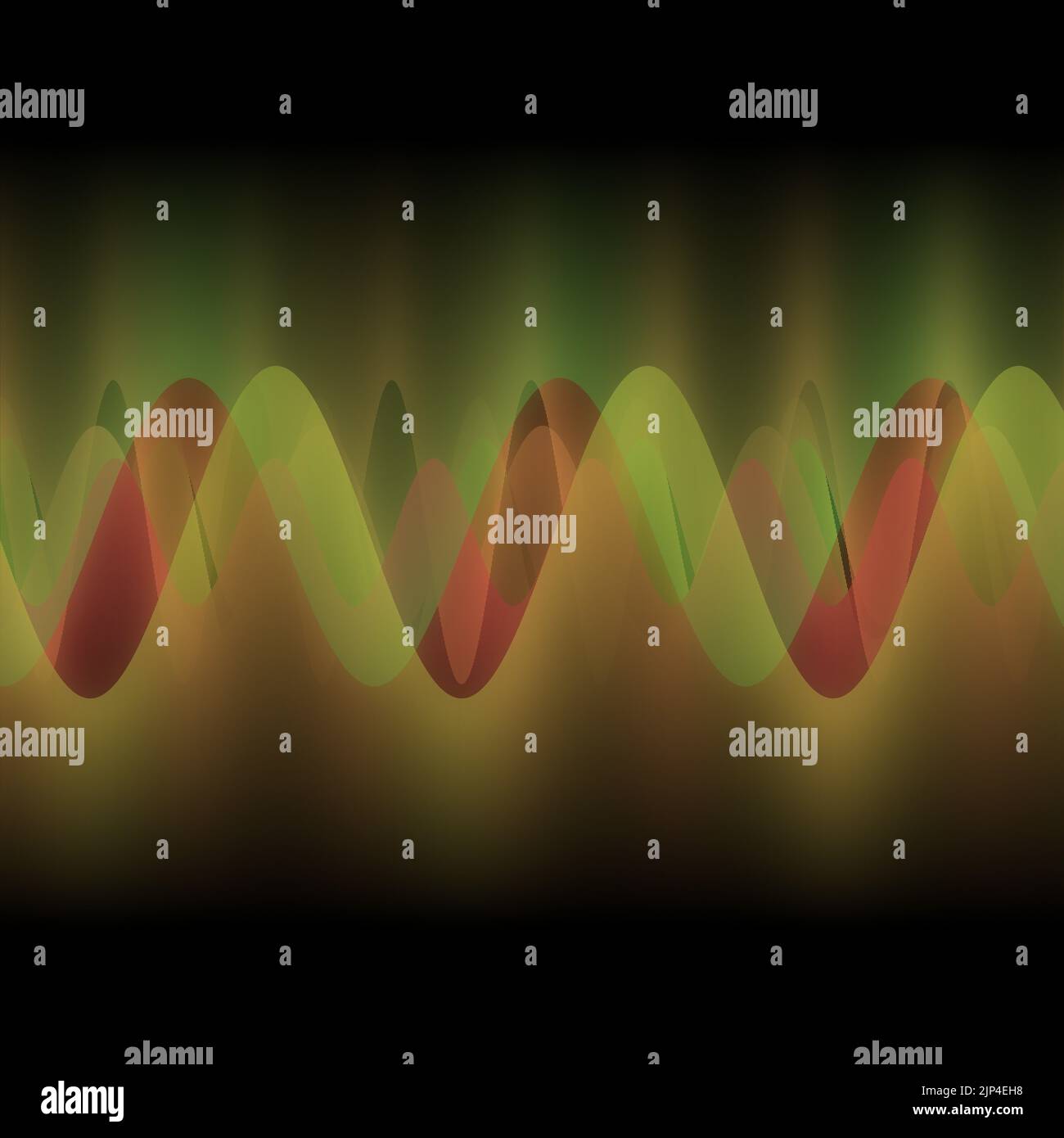 Illustration of multiple waves oscillating or overlapping by many small ...