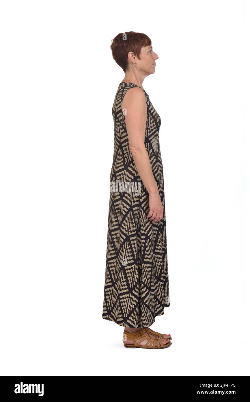 Profile view middle age Cut Out Stock Images & Pictures - Alamy