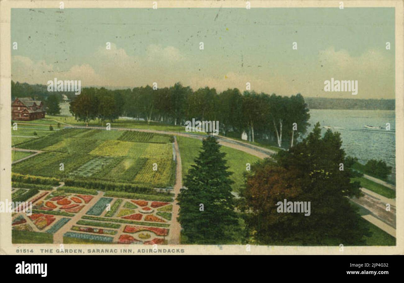 The Garden, Saranac Inn Stock Photo - Alamy