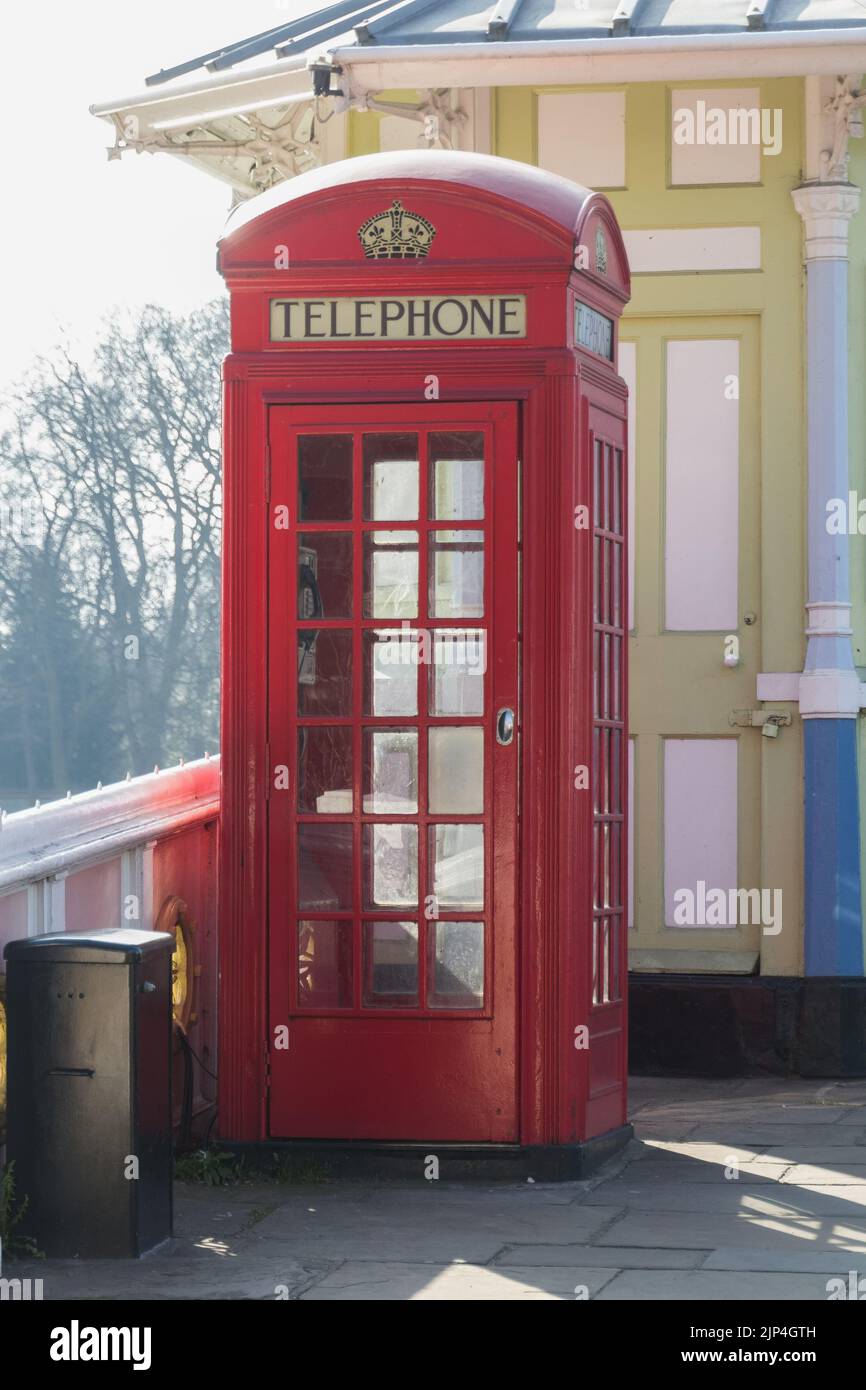 Old telephone booth in london hi-res stock photography and images - Alamy