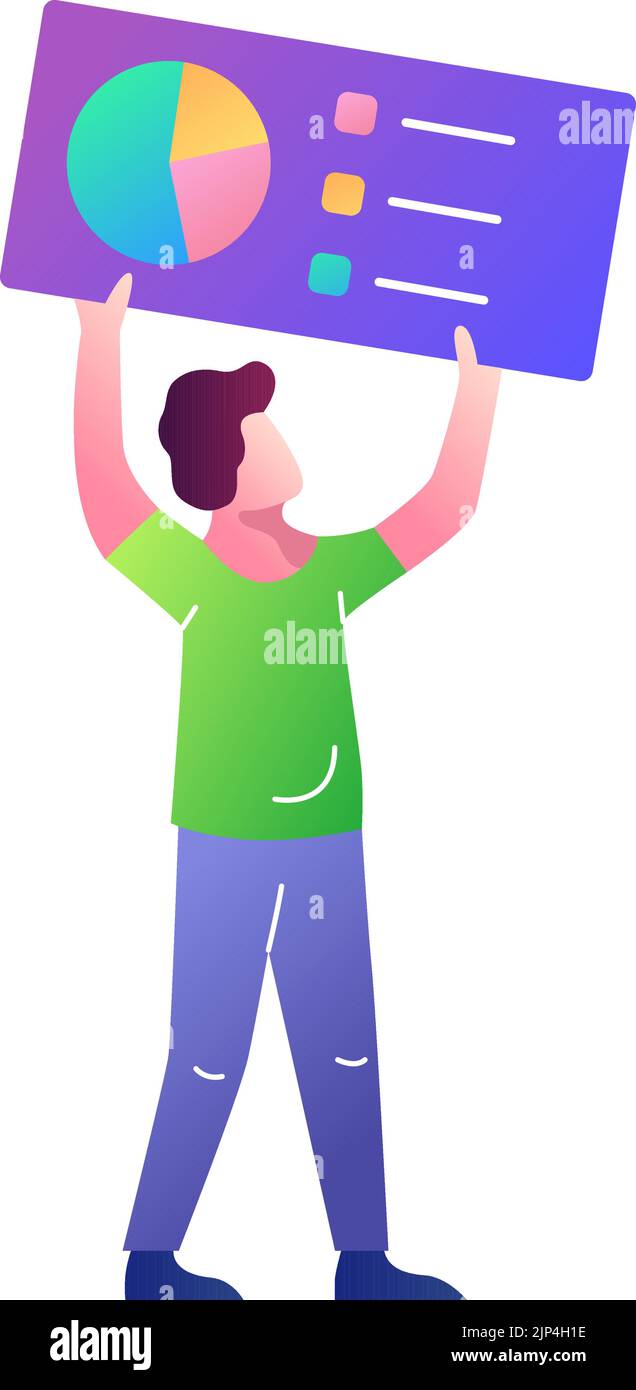 Project management web statistics flat vector icon Stock Vector Image ...