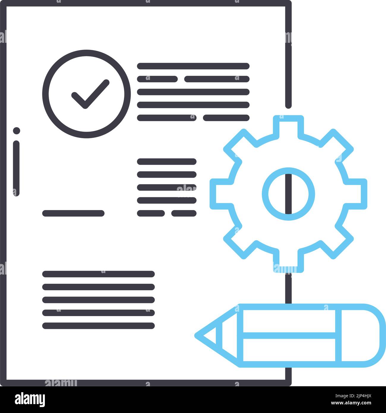 application line icon, outline symbol, vector illustration, concept ...