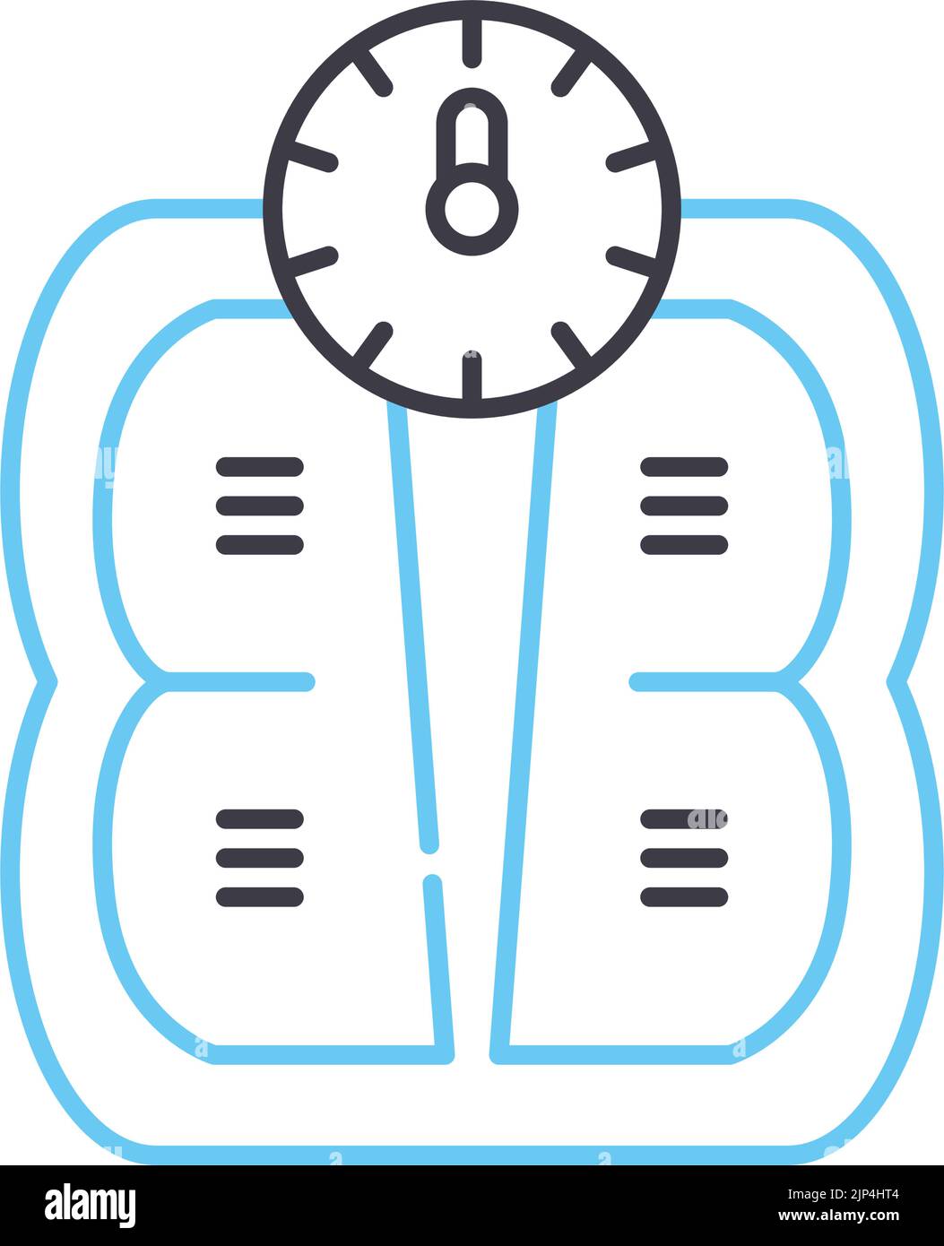 bathroom scales line icon, outline symbol, vector illustration, concept sign Stock Vector Image ...