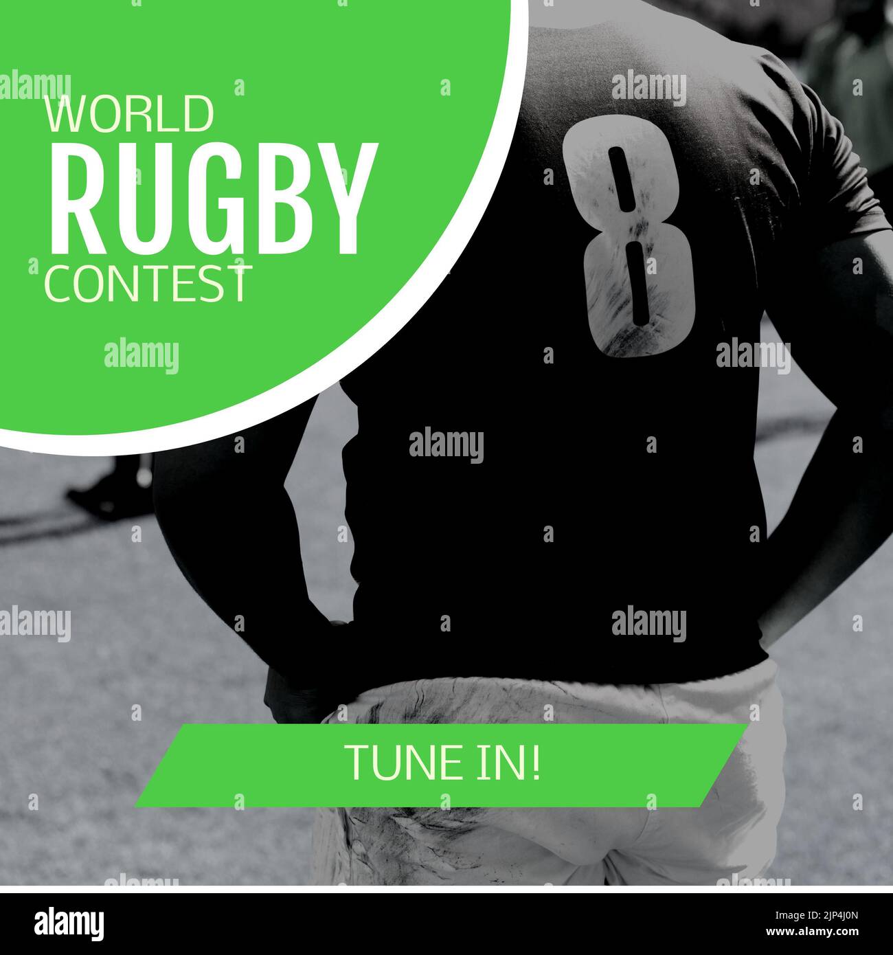 Animation mixed race rugby player hi-res stock photography and images ...
