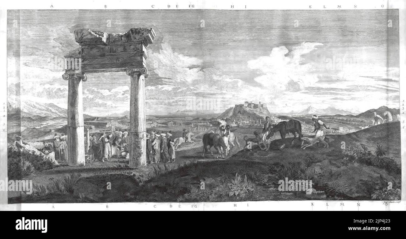 The general View of Athens (James Stuart Stock Photo - Alamy