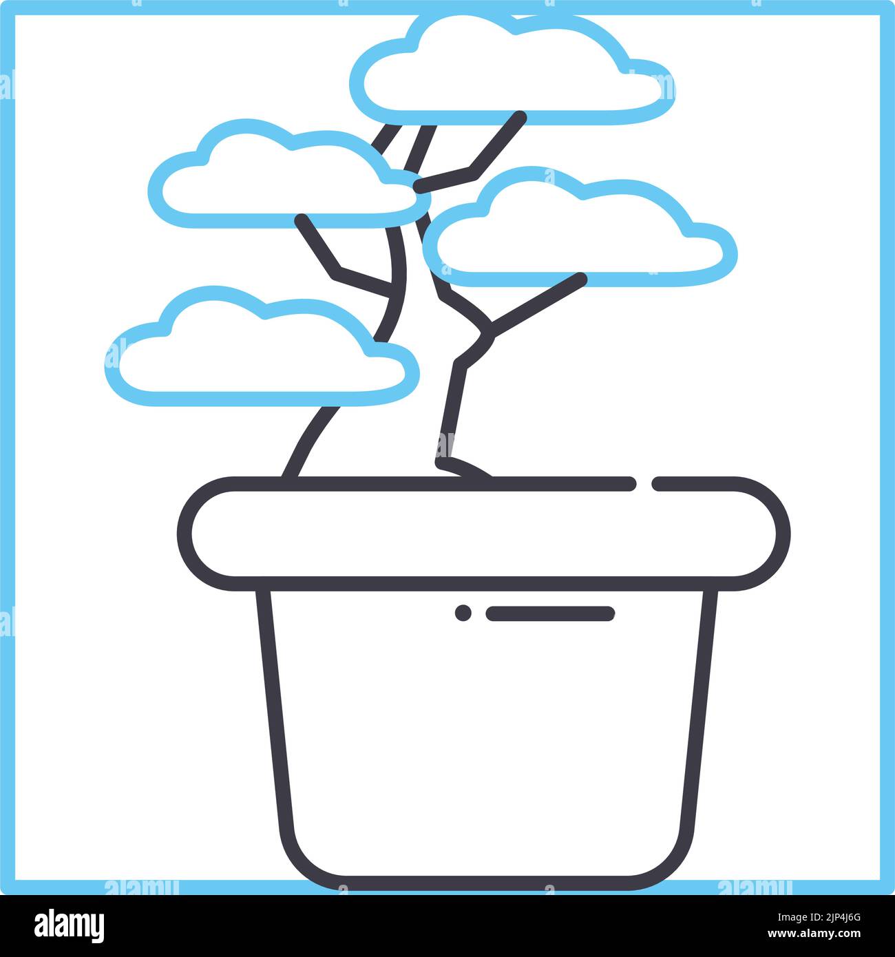 Bonsai tree silhouette hi-res stock photography and images - Alamy