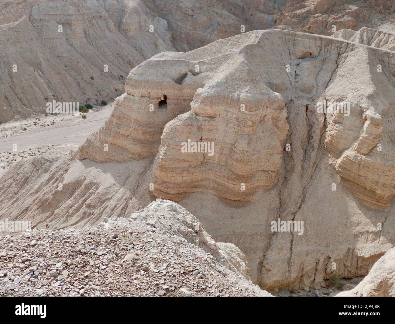 A view of Cave, site where the Dead Sea Scrolls were discovered, Qumran ...