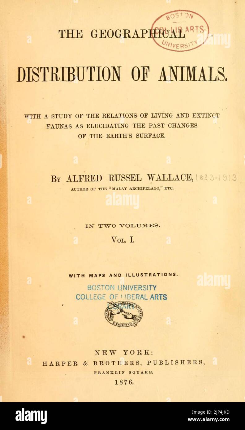 The geographical distribution of animals Stock Photo - Alamy