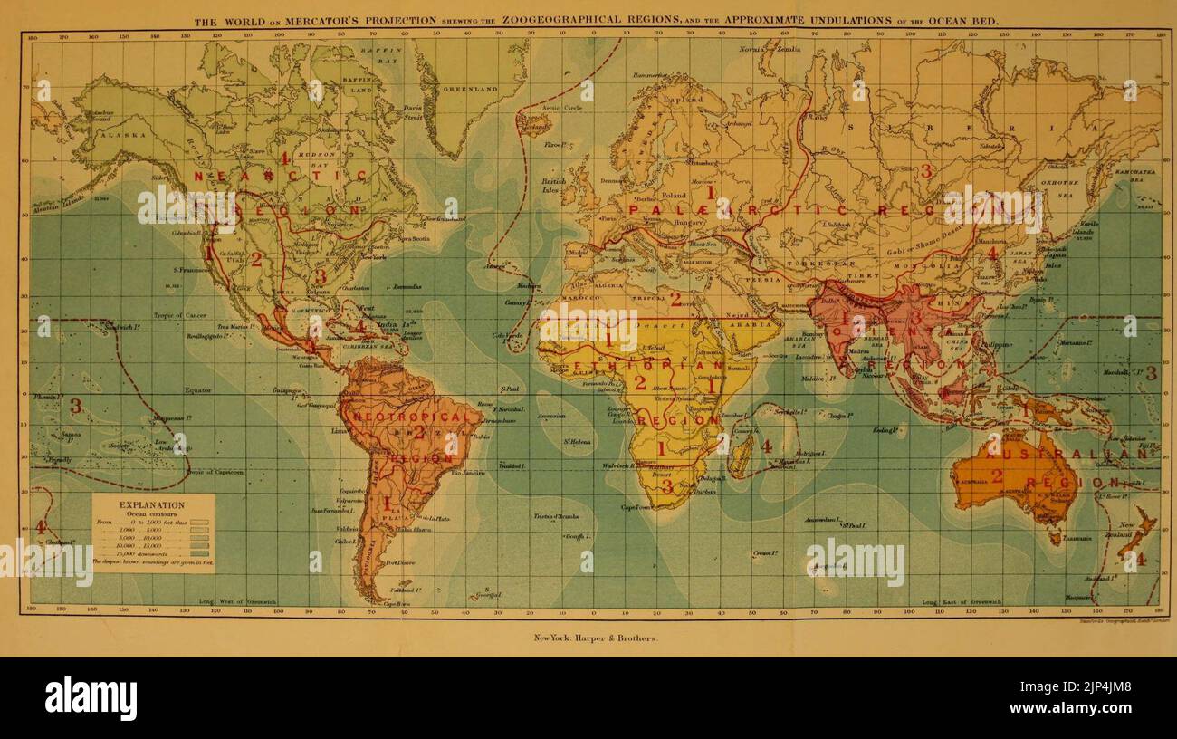 The geographical distribution of animals Stock Photo - Alamy