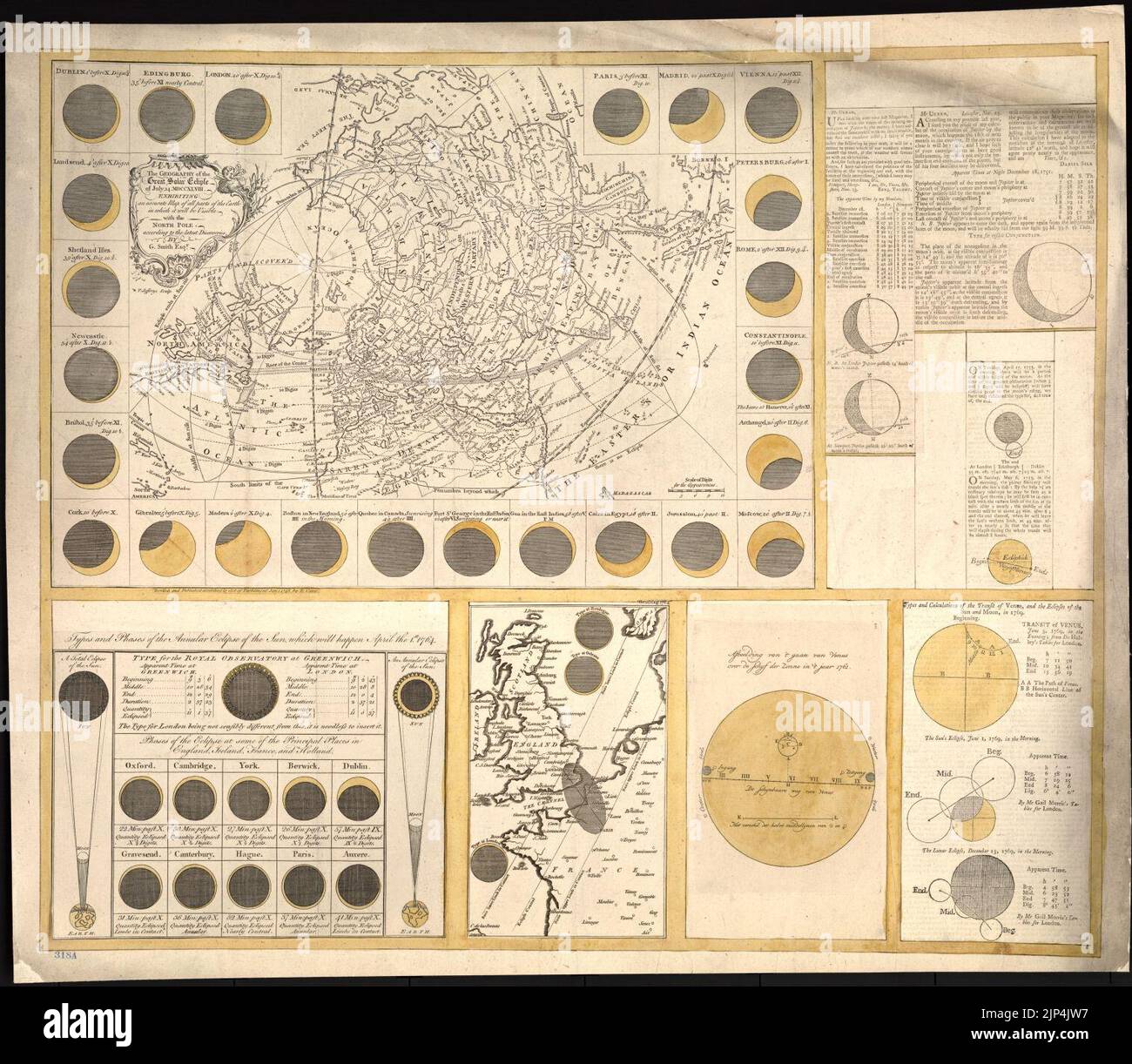 The geography of the great solar eclipse of July 14 MDCCXLVIII ...