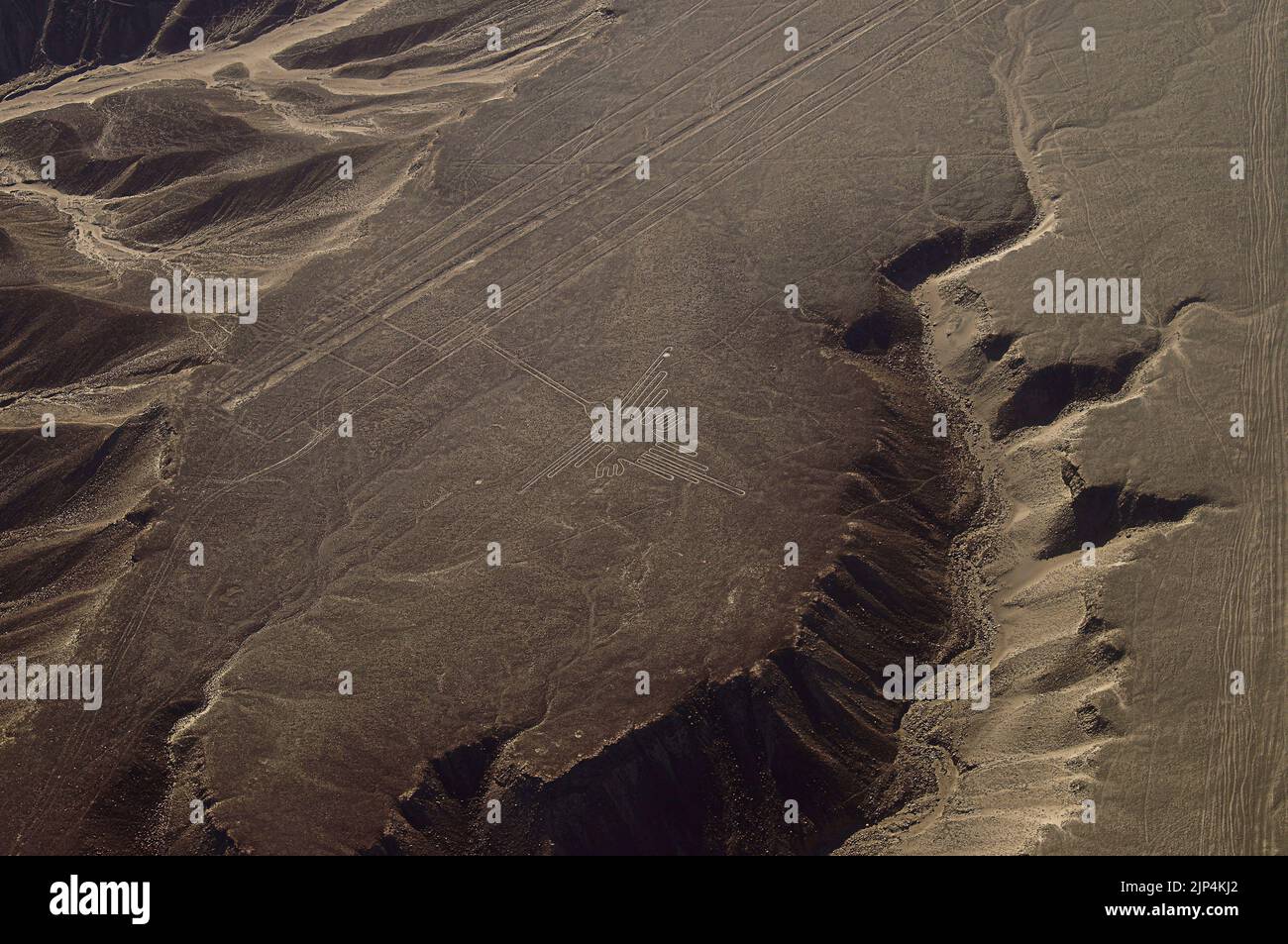An aerial view of geoglyphs in Peru, Lima Stock Photo - Alamy