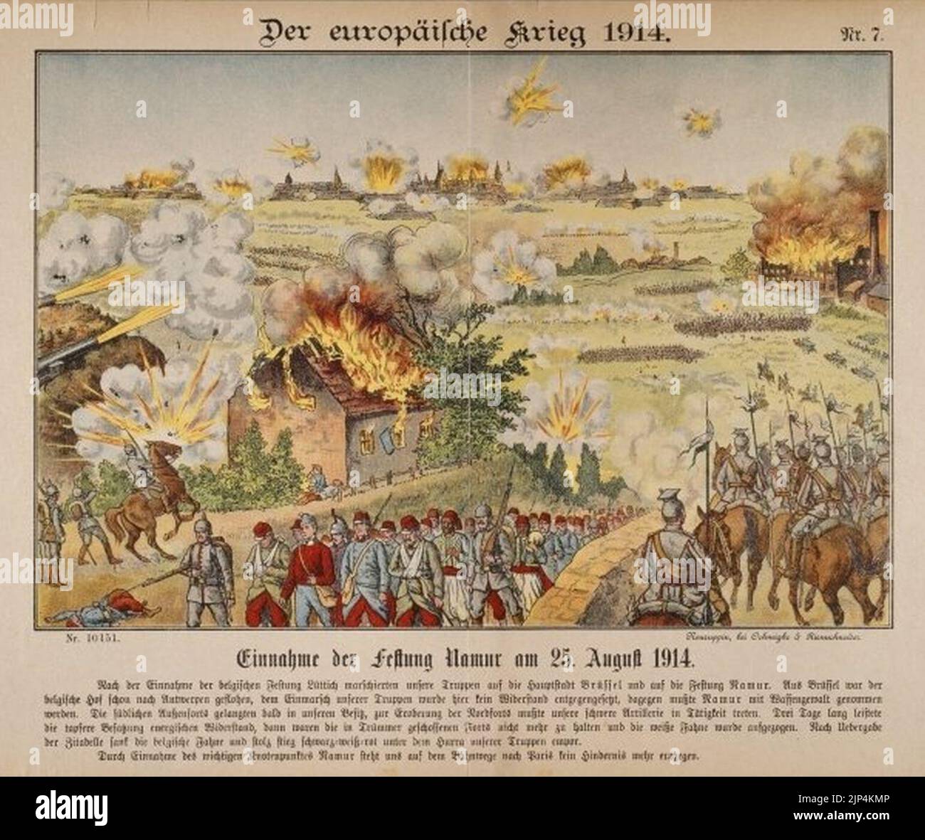 THE GERMAN CAPTURE OF NAMUR CITADEL Stock Photo - Alamy