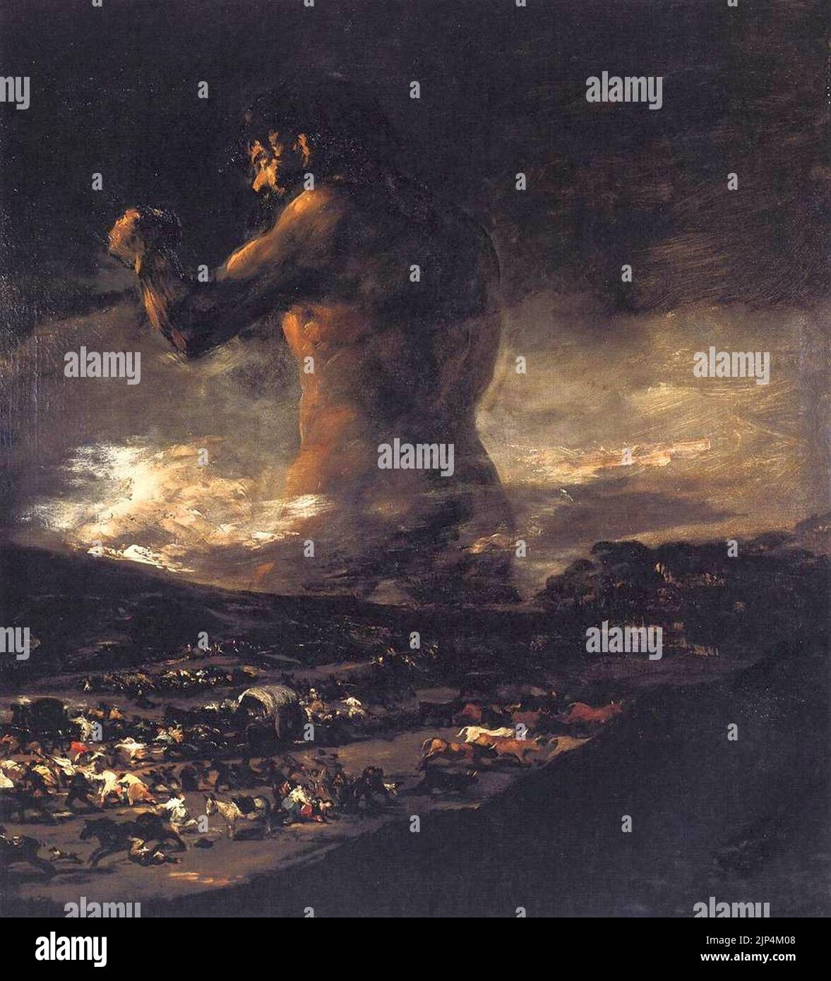 The Giant by Goya Stock Photo - Alamy