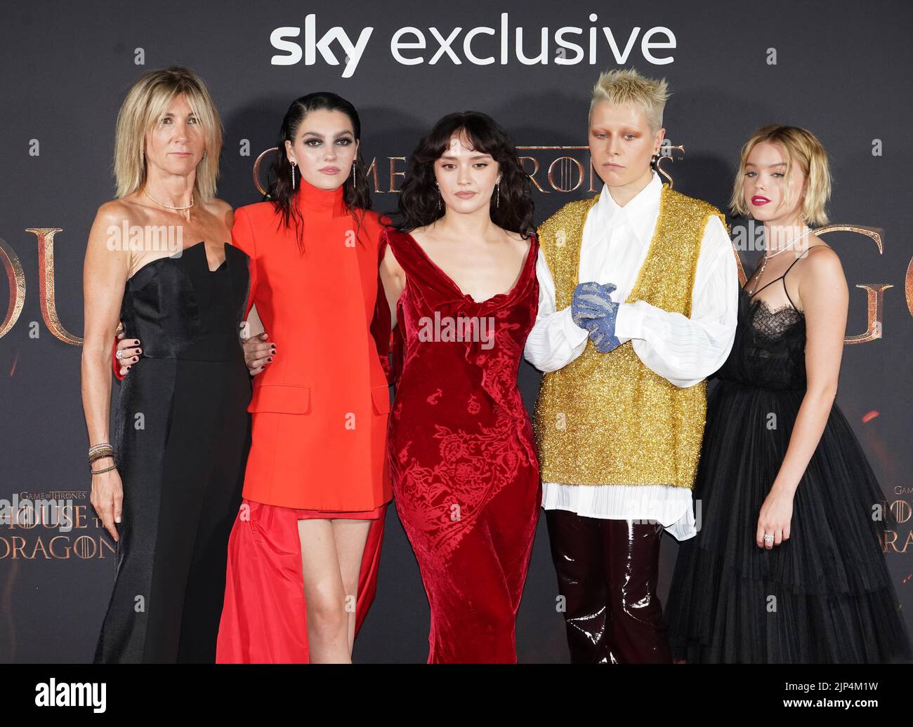 (left to right) Eve Best, Emily Carey, Olivia Cooke, Emma D'Arcy and ...