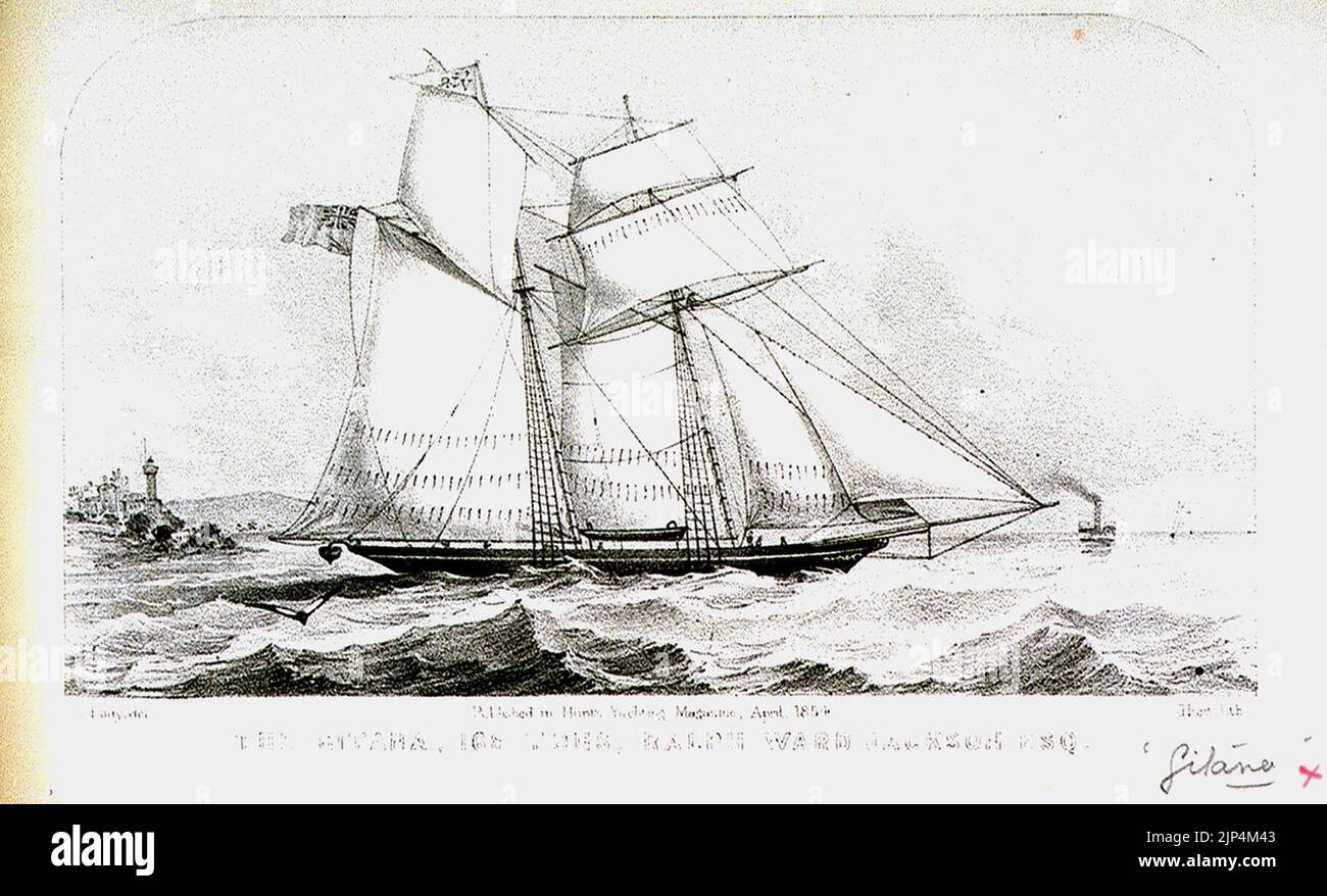 The Gitana 168 Tons, Ralph Ward Jackson Esq. Published in Hunt's ...