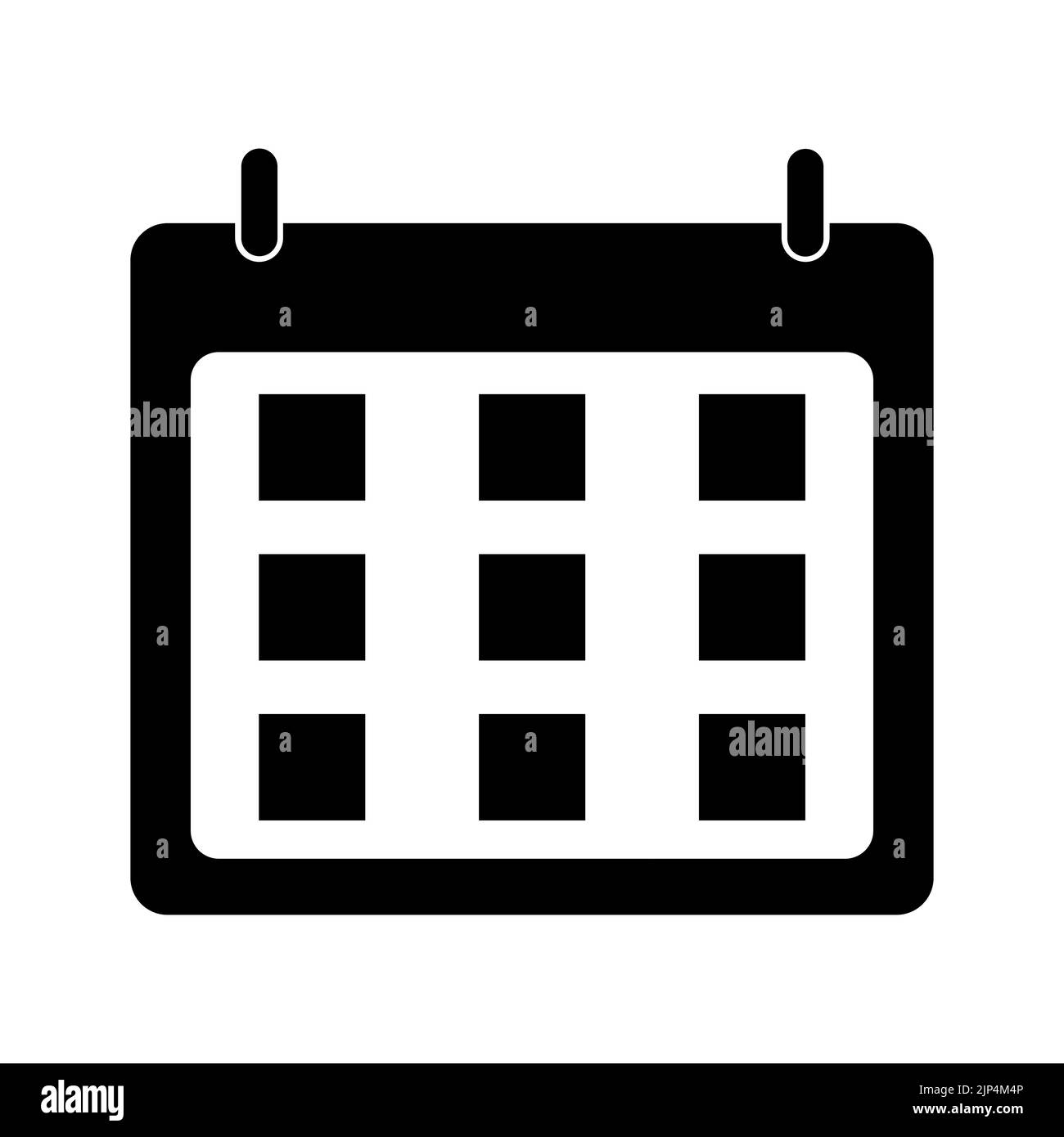 Calender icon. Symbol for time schedule icon on a white background ...