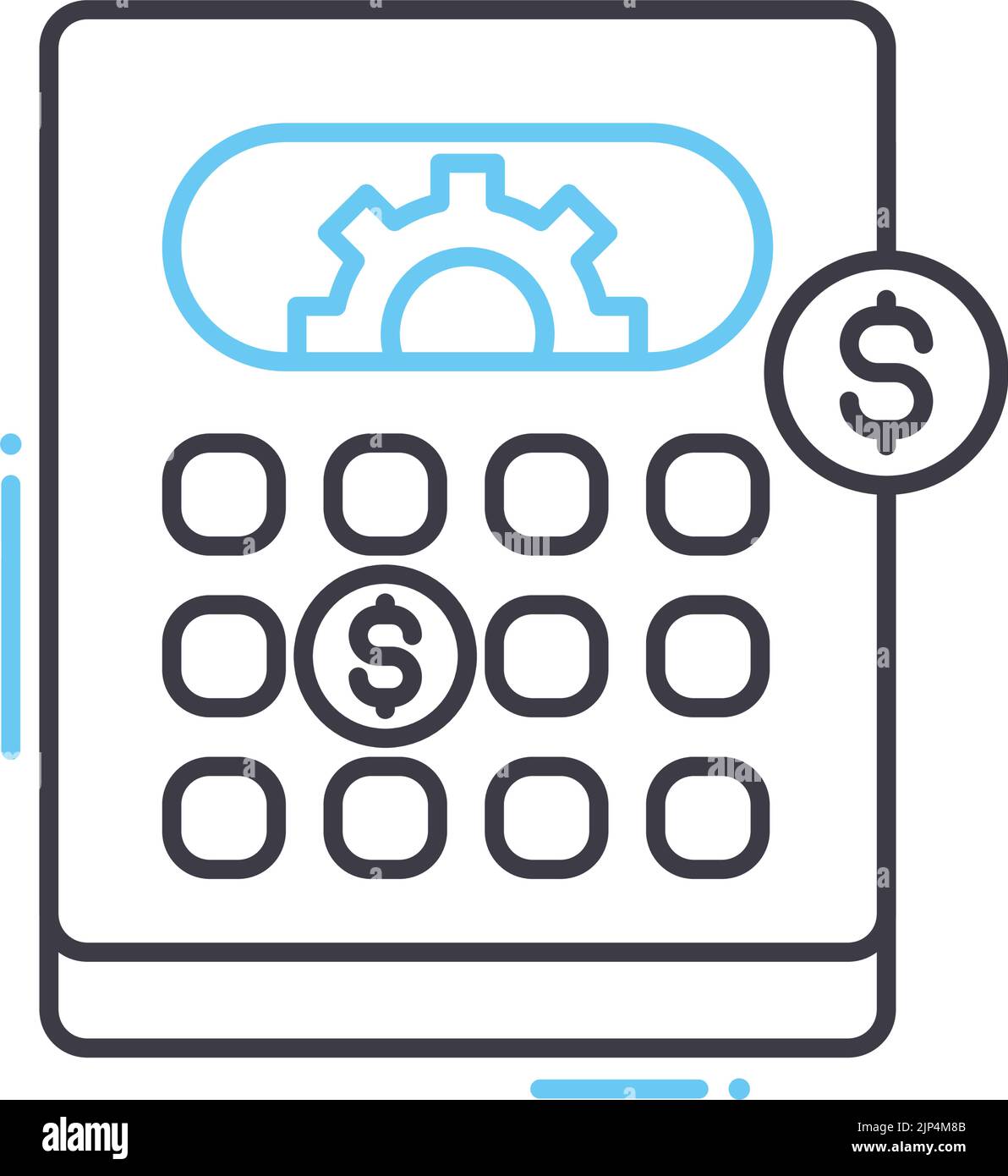 Digital account icon set Cut Out Stock Images & Pictures - Alamy