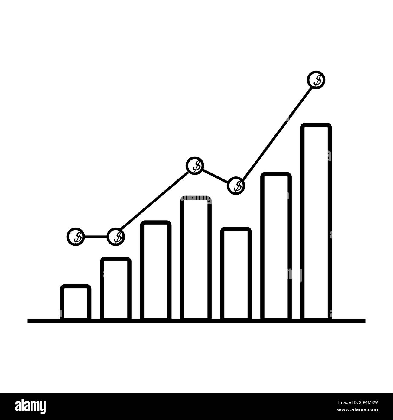 Analytics icon on white background. Vector illustration Stock Vector ...