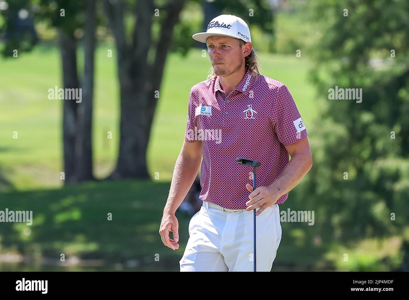 August 14, 2022: Cameron Smith on the 9th hole during the final round ...