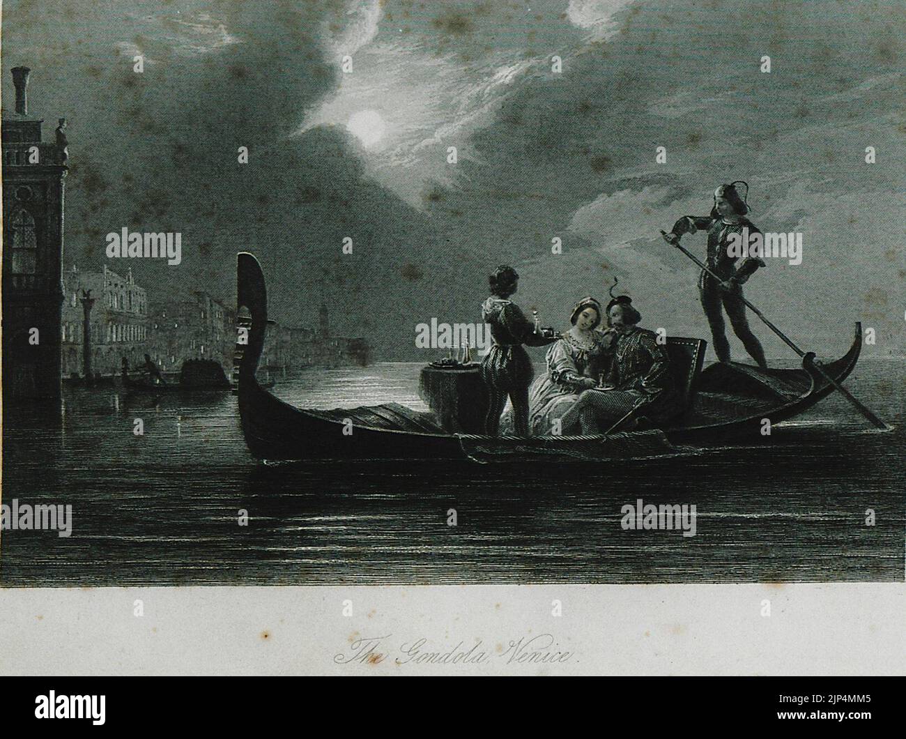 The gondola, Venice - Byron George Gordon Lord - 1849 Stock Photo - Alamy