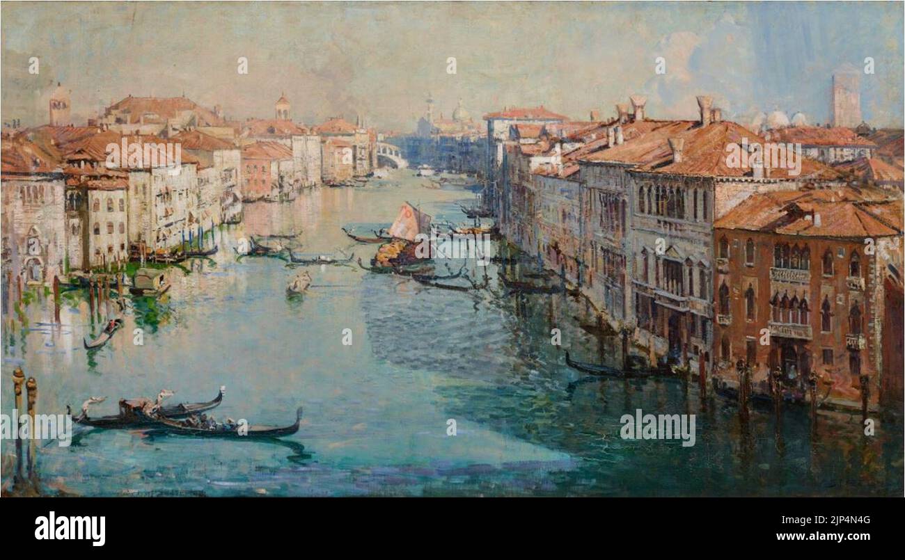 The Grand Canal 1908 - Arthur Streeton Stock Photo - Alamy