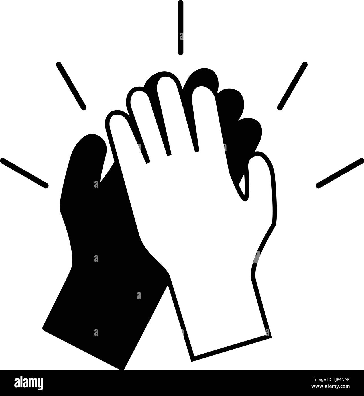 High fiving Black and White Stock Photos & Images - Alamy