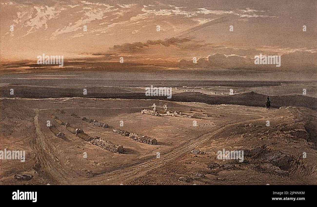 The graves in the fort on Cathcart's Hill Stock Photo - Alamy