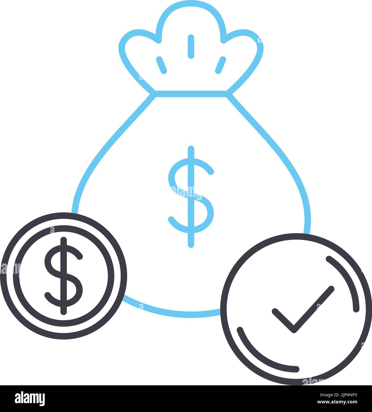 asset line icon, outline symbol, vector illustration, concept sign ...