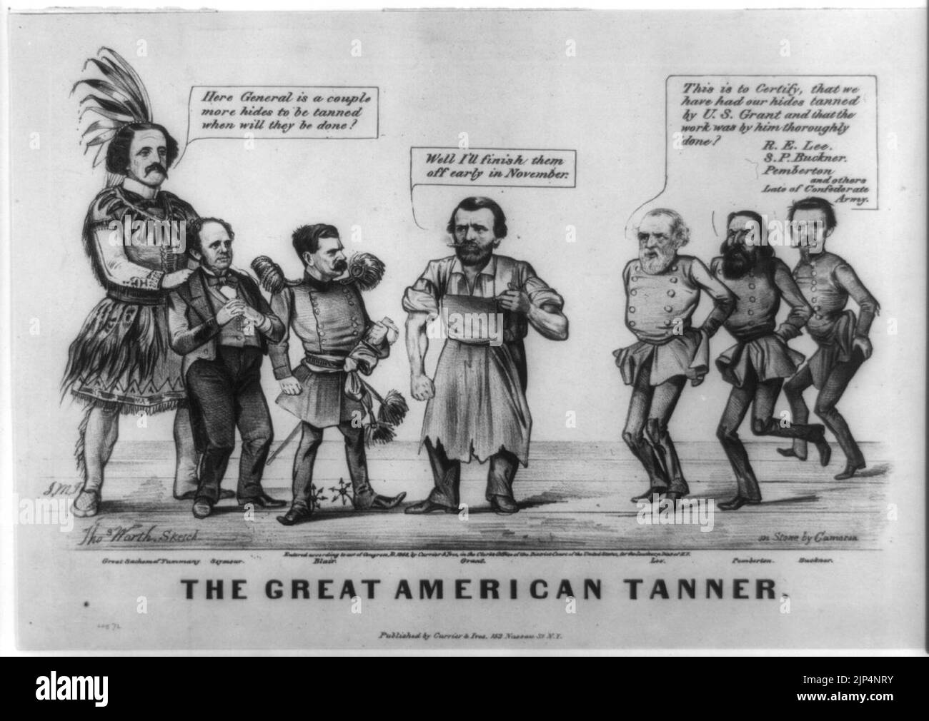 The great American tanner Stock Photo - Alamy