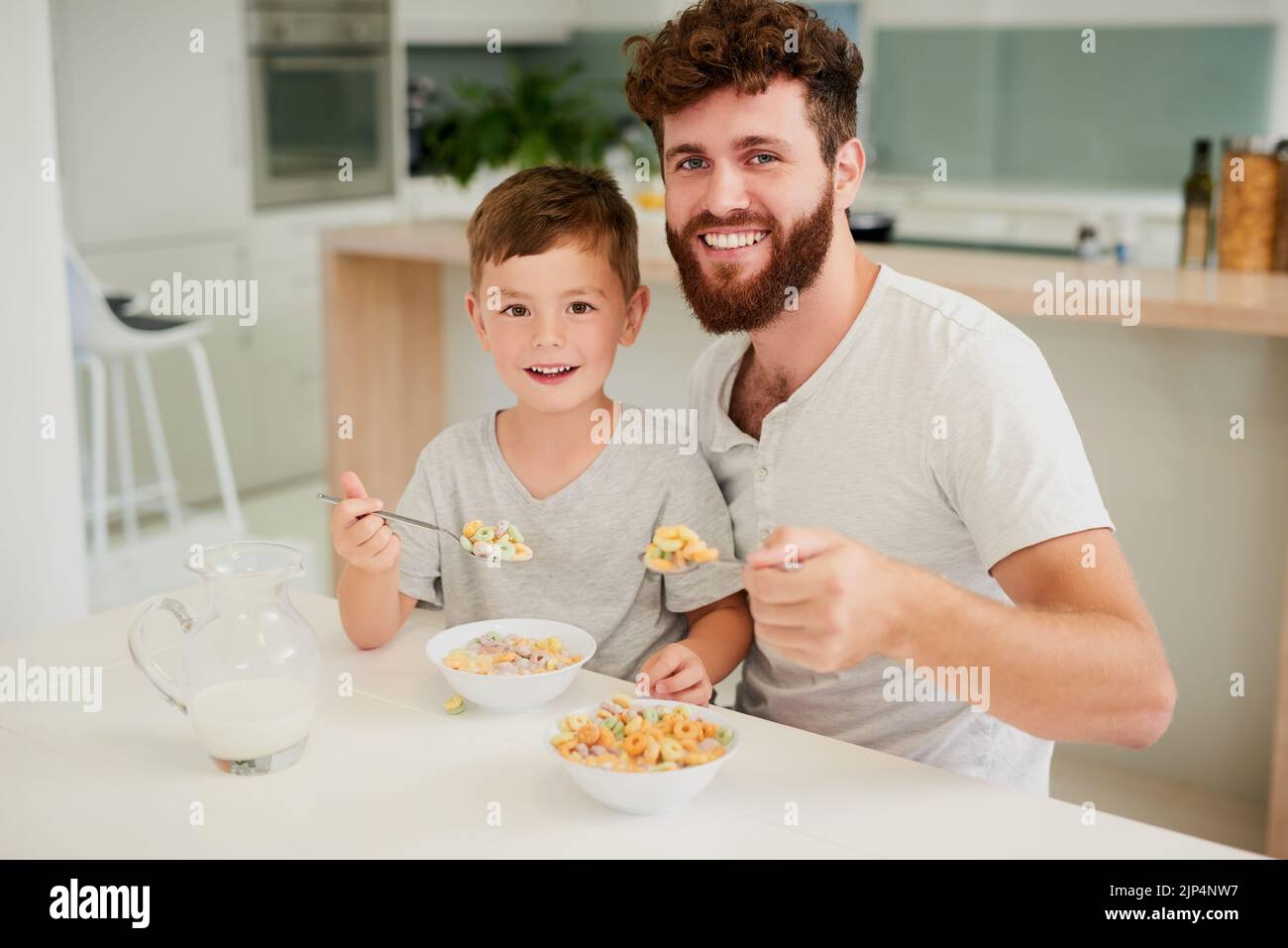 Breakfast is our favourite meal of the day. an adorable little boy and ...