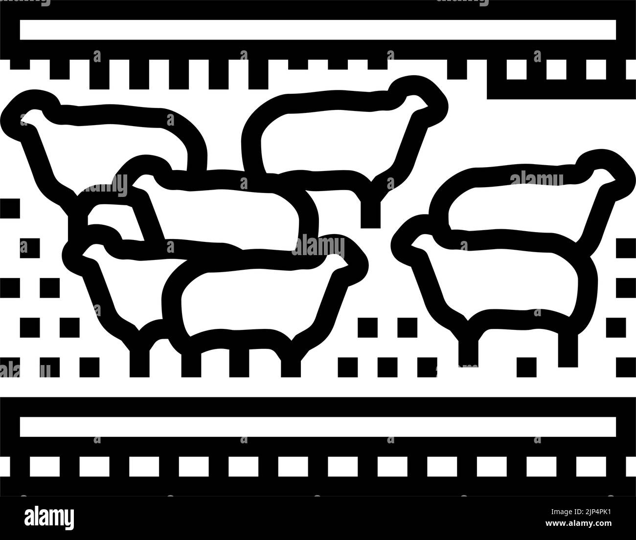 livestock smart farm agriculture line icon vector illustration Stock Vector Image & Art - Alamy