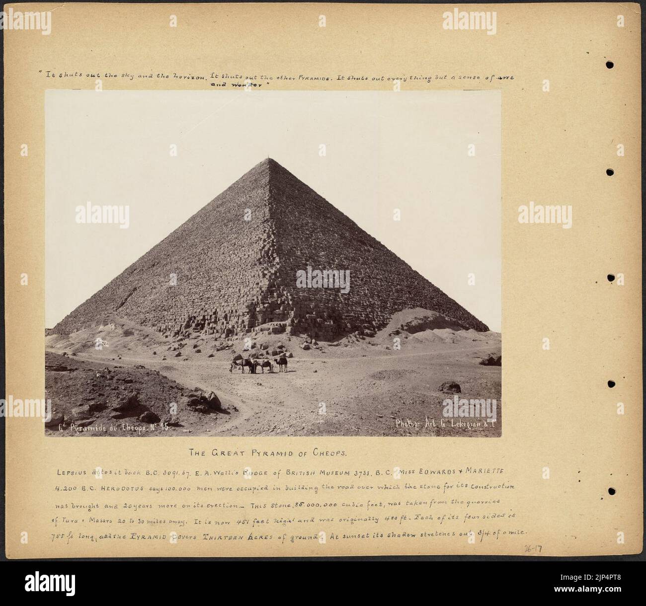 The Great Pyramid of Cheops Stock Photo - Alamy