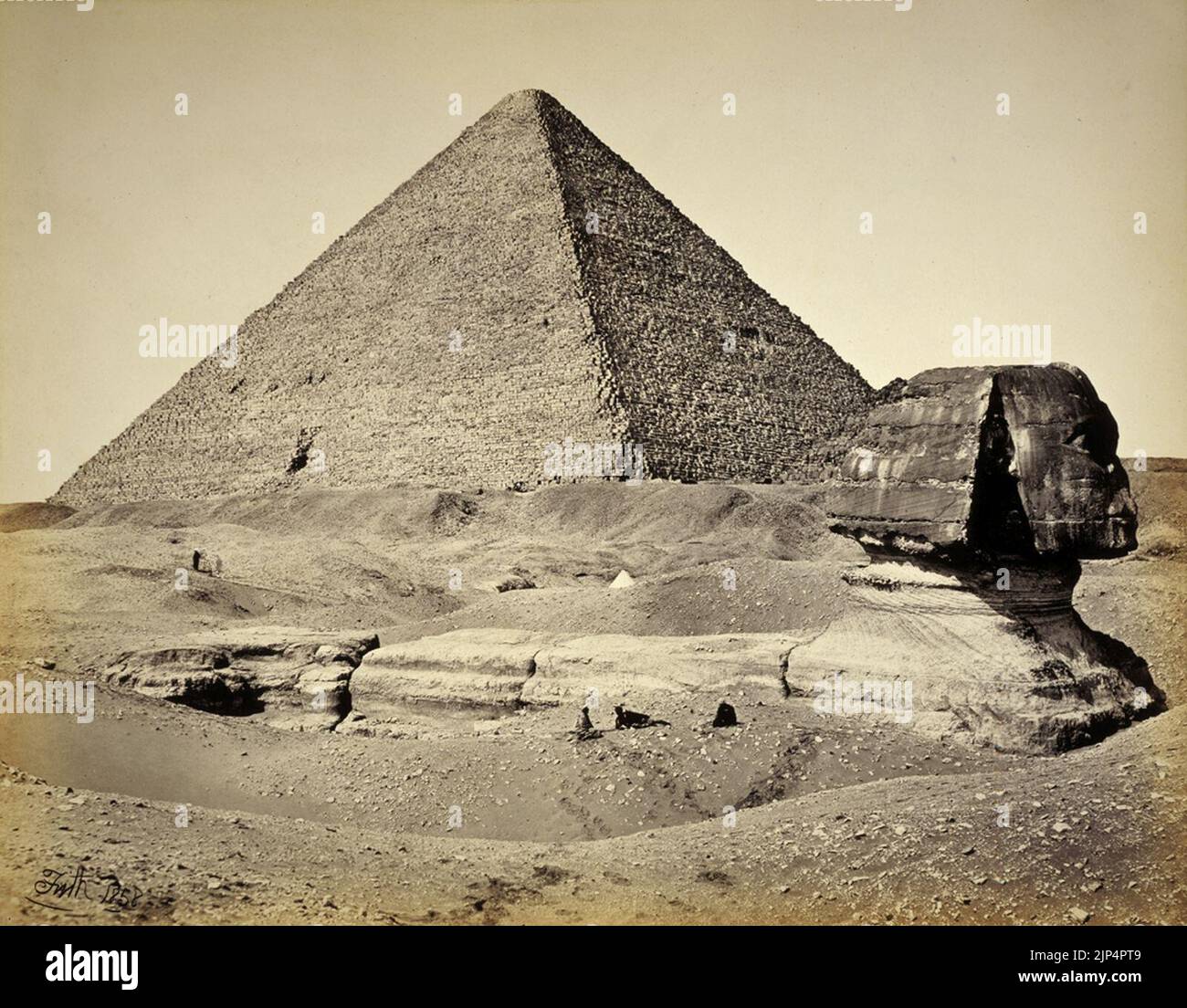 The Great Pyramid and the Sphinx Stock Photo - Alamy