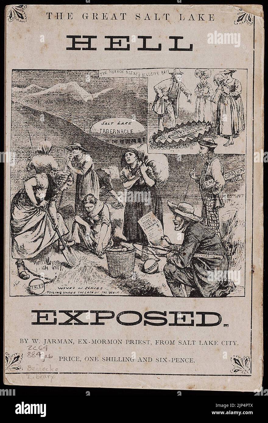 The Great Salt Lake Hell Exposed by W Jarman Ex-Mormon Priest Stock Photo - Alamy