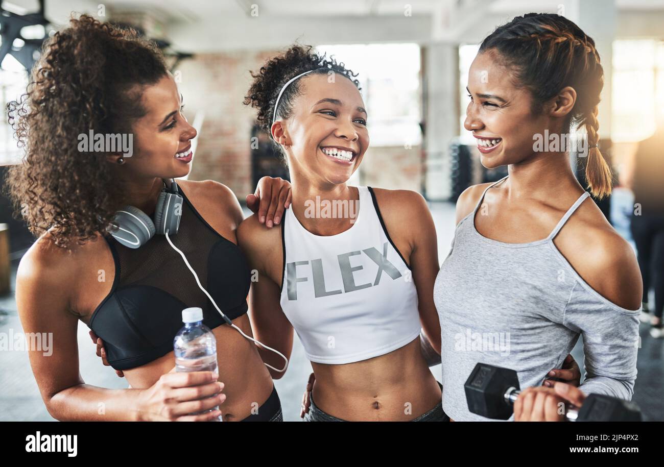 Best friends support each other to be their best. a group of happy ...