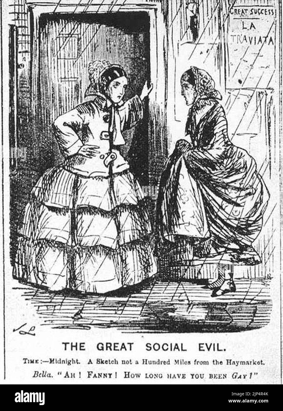 The Great Social Evil, Punch 1857 Stock Photo - Alamy