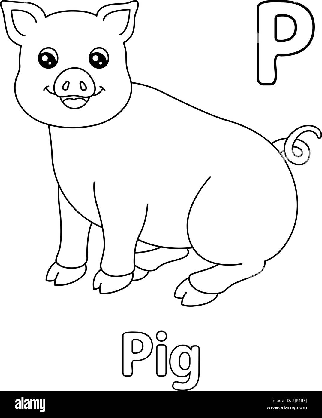 Roasting Pig Coloring Pages