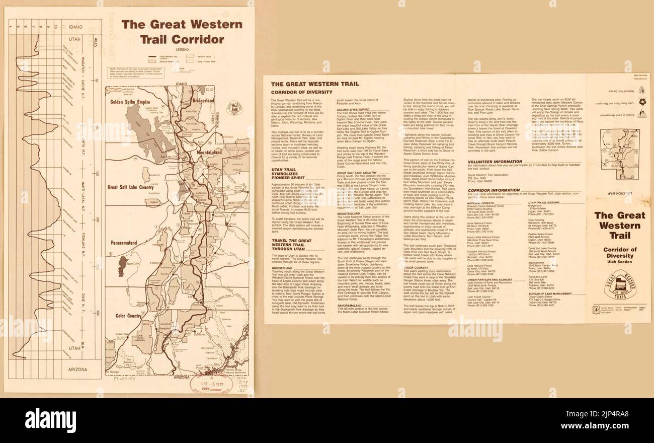 The Great Western Trail corridor Stock Photo - Alamy