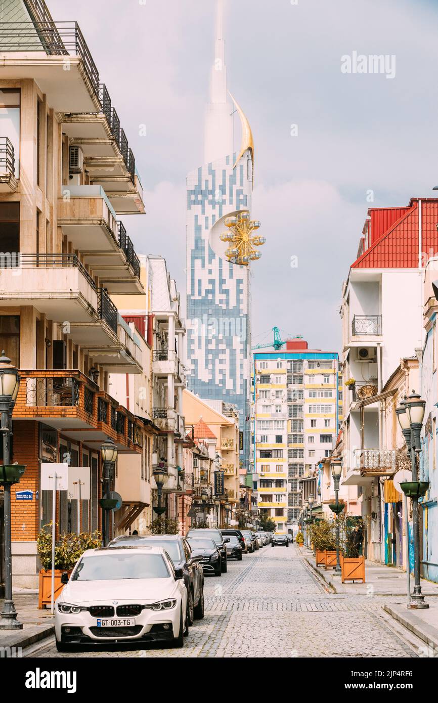 Batumi, Adjara, Georgia. Building Of Black Sea Technological University ...