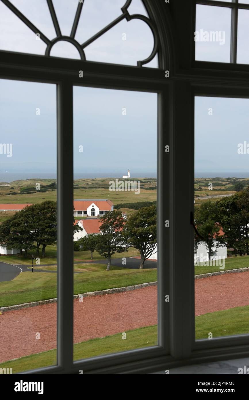 Trump Turnberry Hotel,Turnberry, Ayrshire, Scotland UK. View from the ...